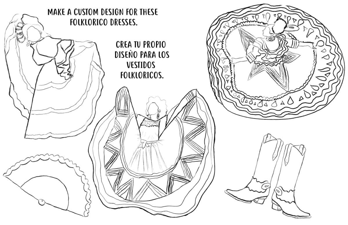 spanish folk tale coloring pages